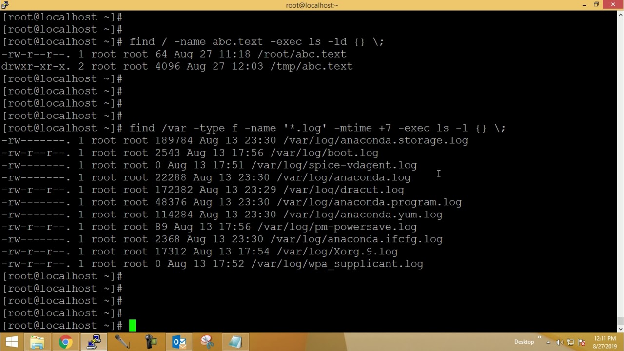 Shell Script Find Command In Advance Youtube