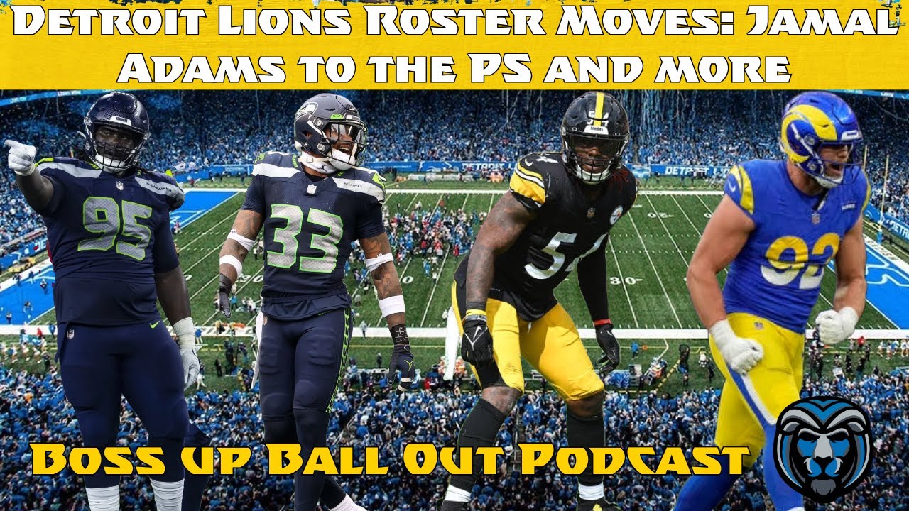 Detroit Lions roster moves: Jamal Adams to PS for playoff push #Lions ...