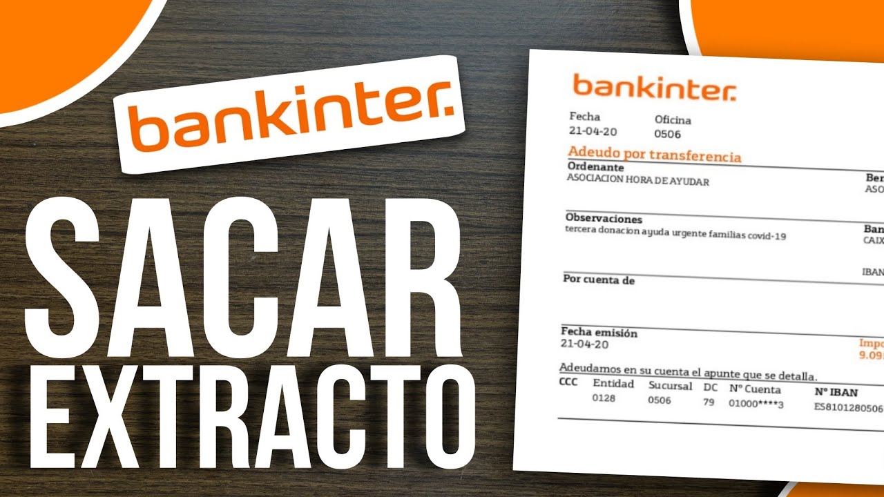 Como SACAR Un Extracto Bancario De Bankinter (Guía Completa En Español ...