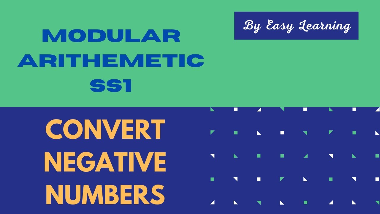 Converting A Negative Number YouTube Converting A Negative Number YouTube