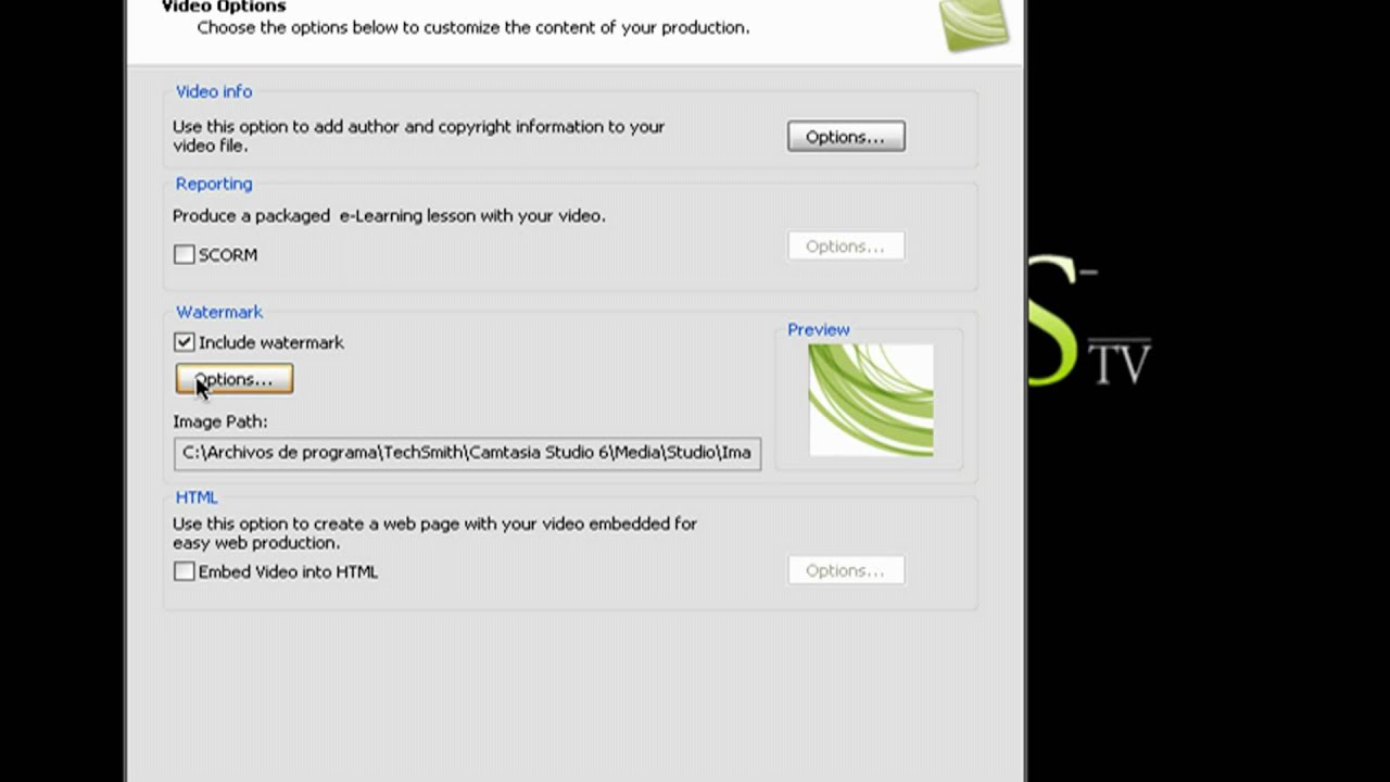 Poner Watermark en Camtasia Studios - YouTube
