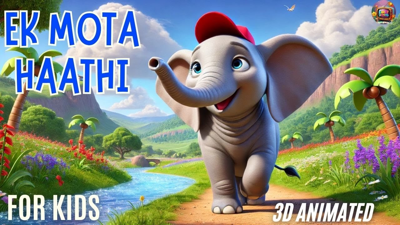 🐘 Ek Mota Hathi | एक मोटा हाथी | Hindi Rhymes for Kids - YouTube
