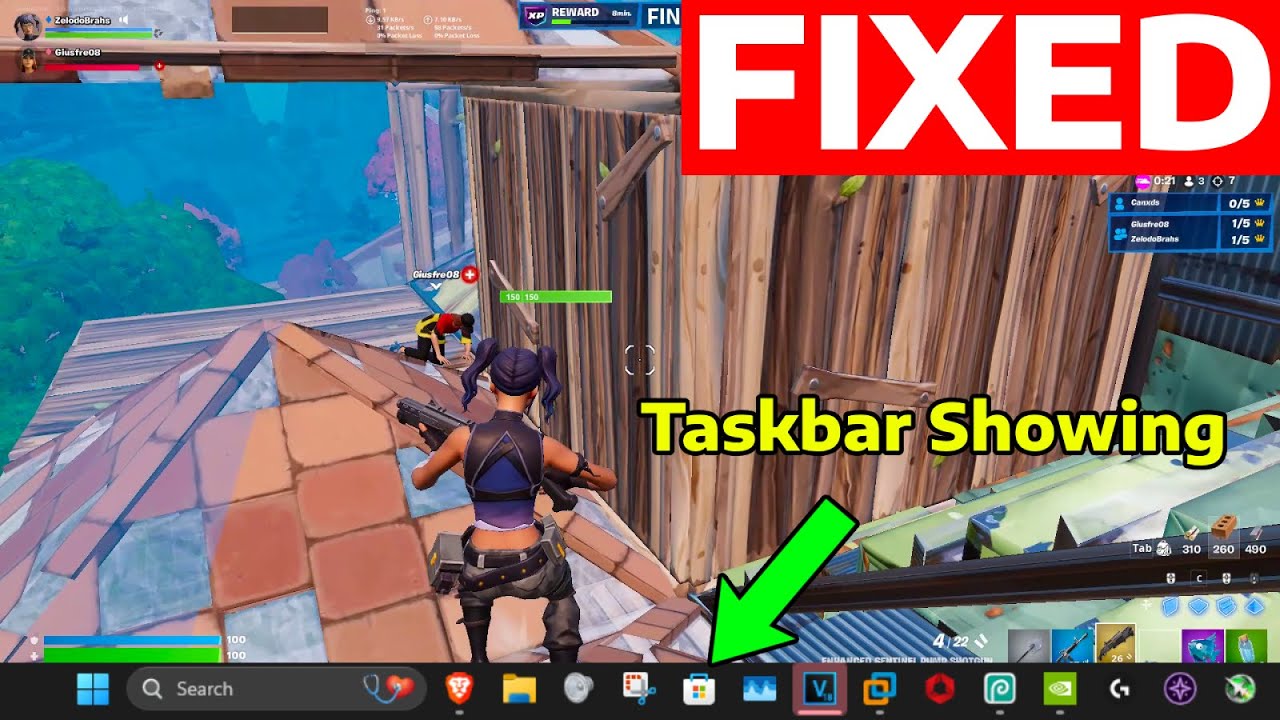 How To Fix Taskbar Showing on Games & Movies Full Screen - YouTube