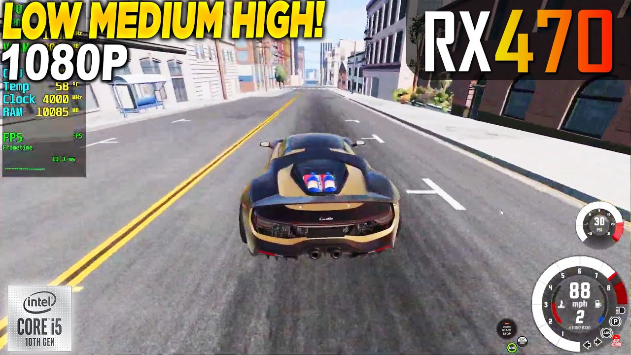BeamNG.Drive RX 470 - 1080p Low, Medium, High, - YouTube