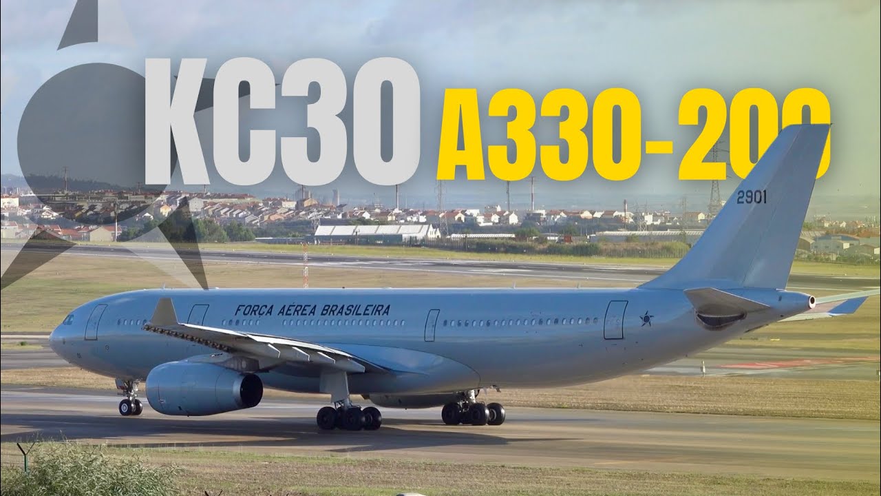 C30 (A330-200) Brazilian Air Force Takeoff from Lisbon Airport to ...