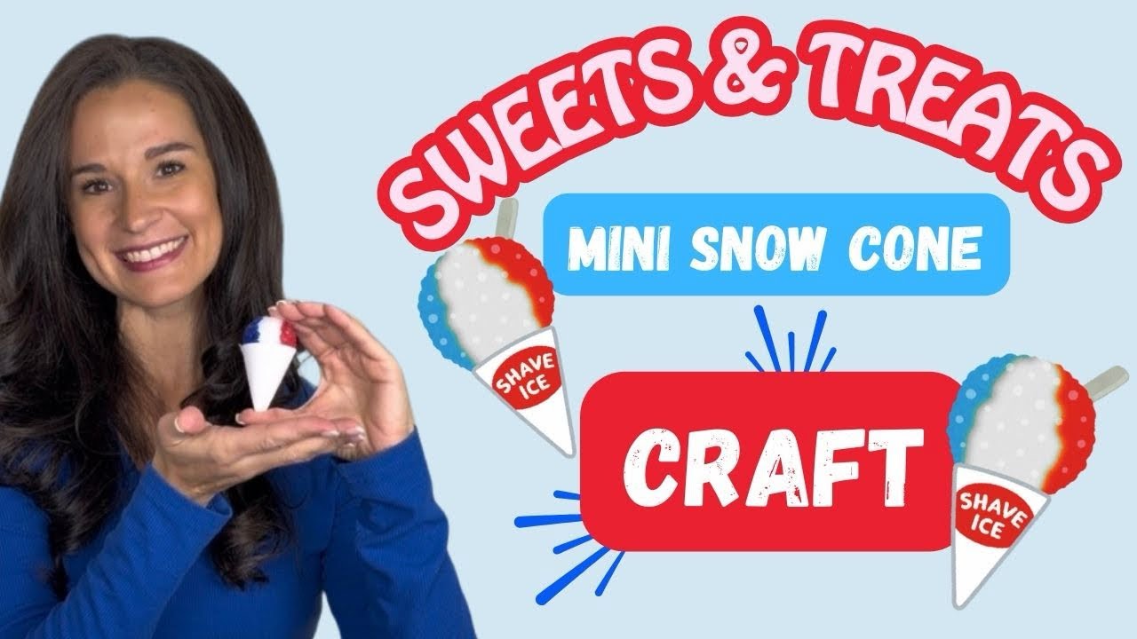 DIY Mini Snow Cone Craft for Kids | Make Your Own Doll Accessory ...