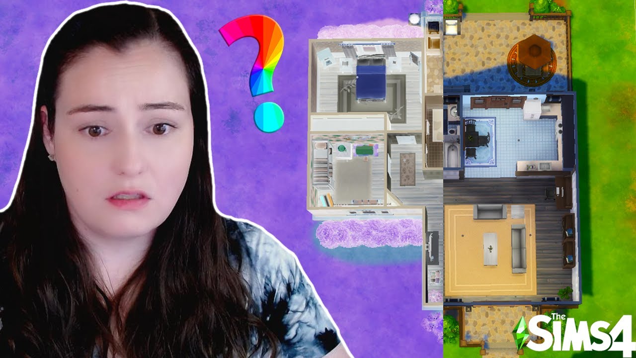 Attempting the INVERTED color build challenge in the Sims 4! - YouTube