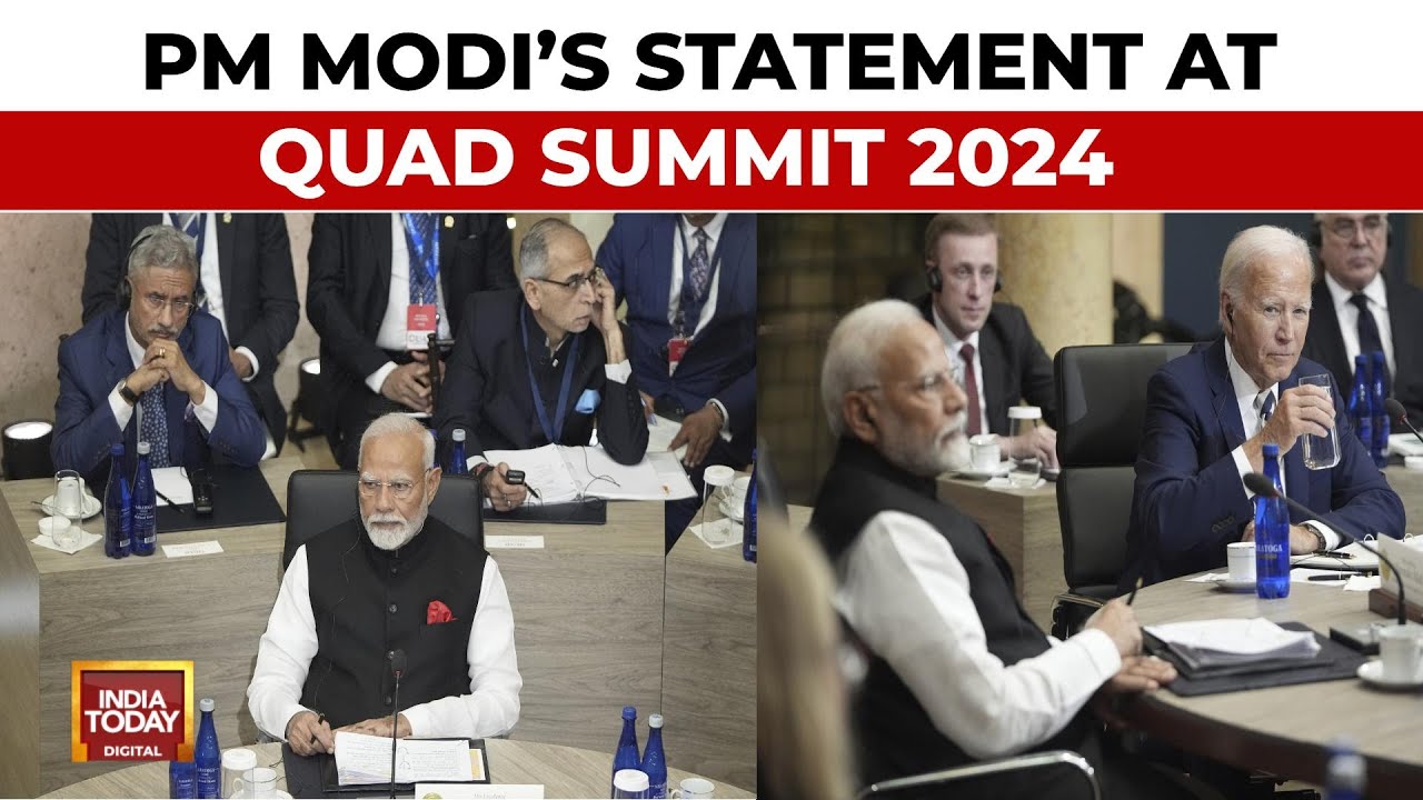 Quad Summit 2024: PM Narendra Modi Makes His Opening Statement At Quad ...