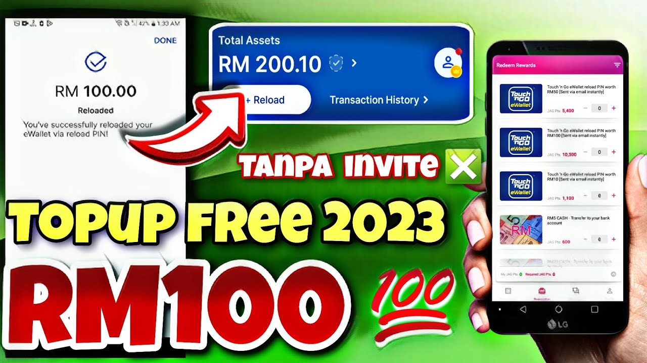 Cara dapatkan reload pin touch n go eWallet RM100 tanpa invite orang ...