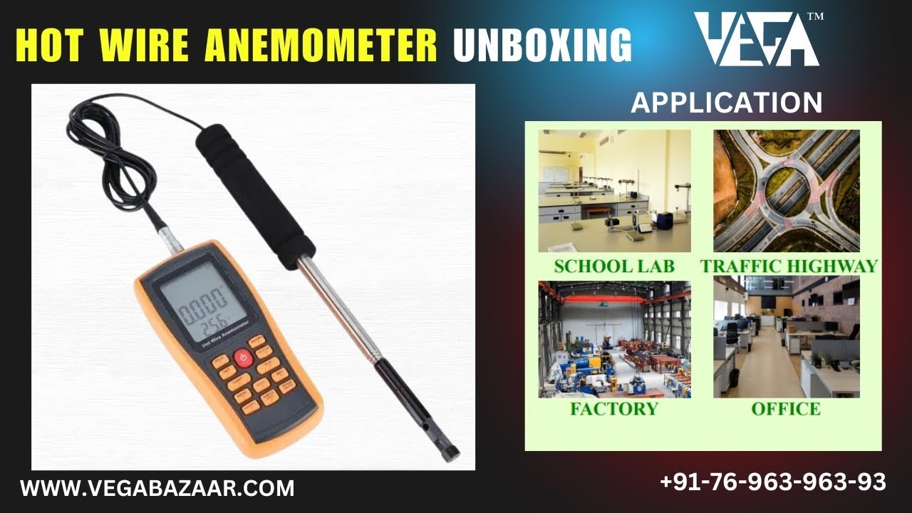 Hot Wire Anemometer VegaBazaar | What is Anemometer - YouTube