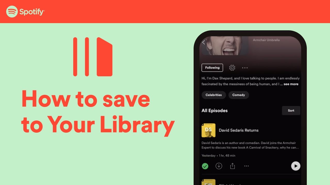 How to save songs and podcasts to Your Library - YouTube