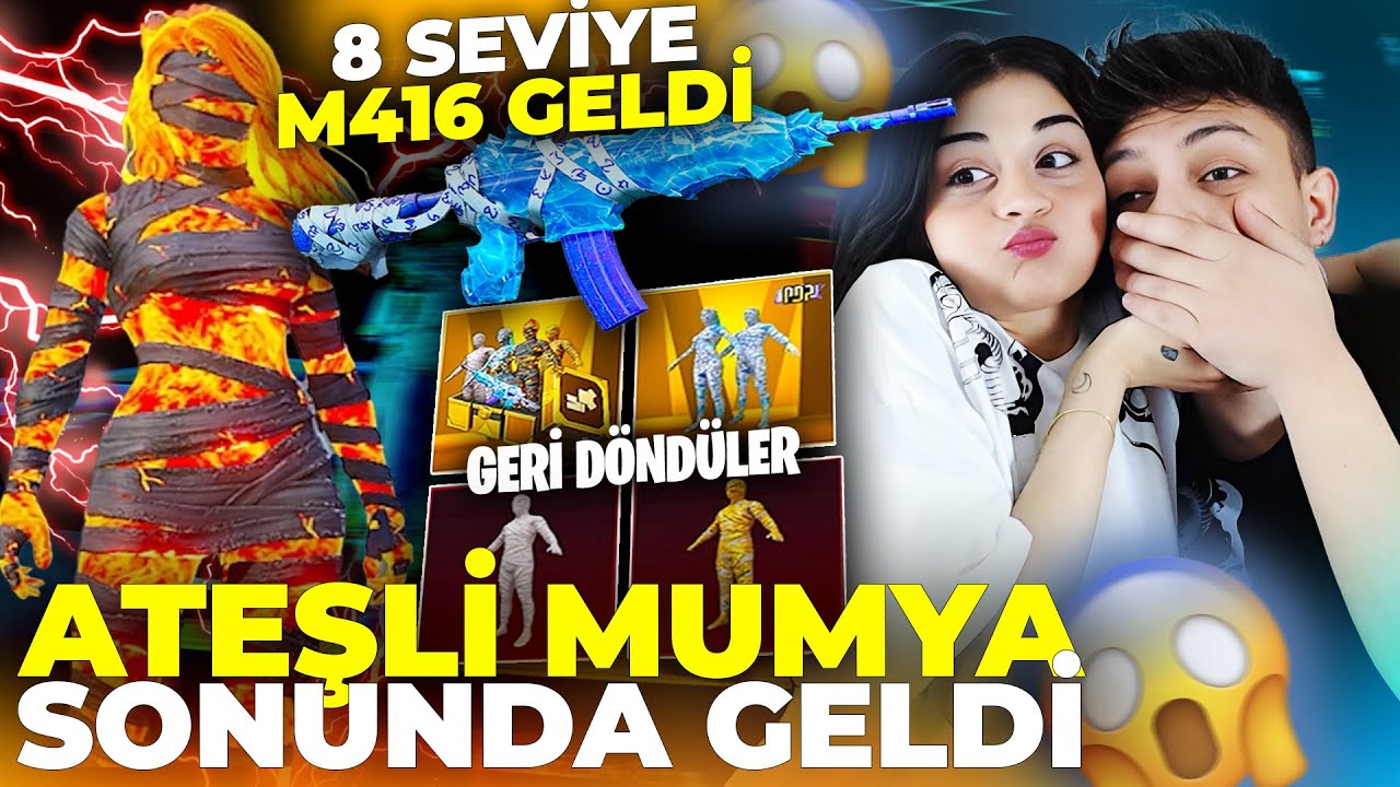 ALEVLİ MUMYA SETİ VE 8 SEVİYE M416 GELDİ!! 😱 PUBG Mobile - YouTube