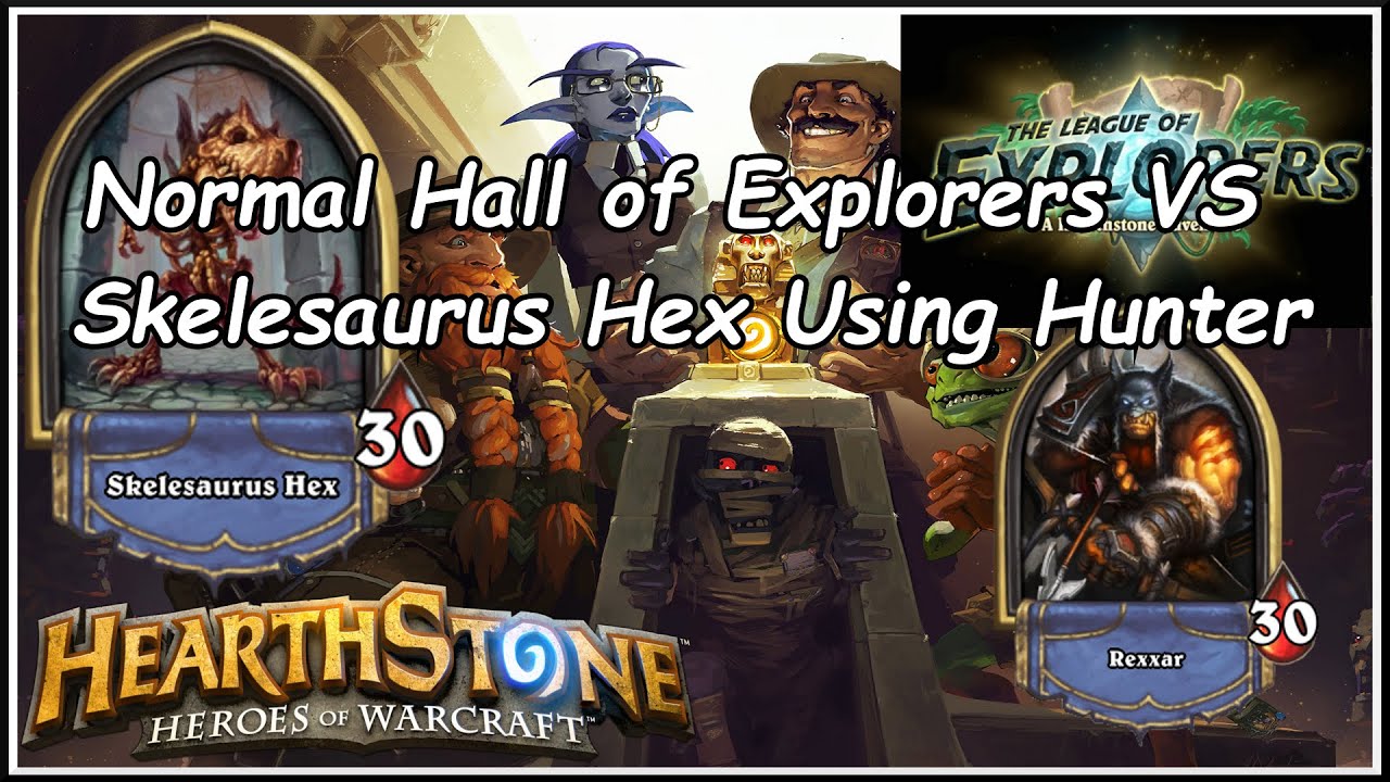 Hearthstone: League of Explorers - Hall of Explorers - Normal Skelesaurus Hex - YouTube