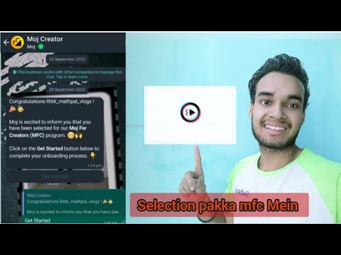 Finally (MFC)moj for creator main selection ho gaya 😀.|| Ab moj Paisa ...
