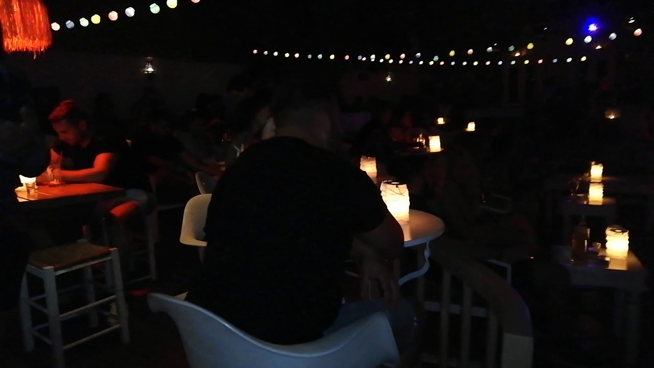 Santorini albatross Beach bar kamari - YouTube