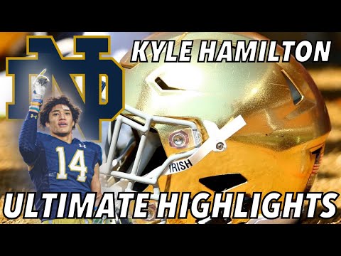 Kyle Hamilton Notre Dame Fighting Irish Highlights 🍀 I Elite Safety ...