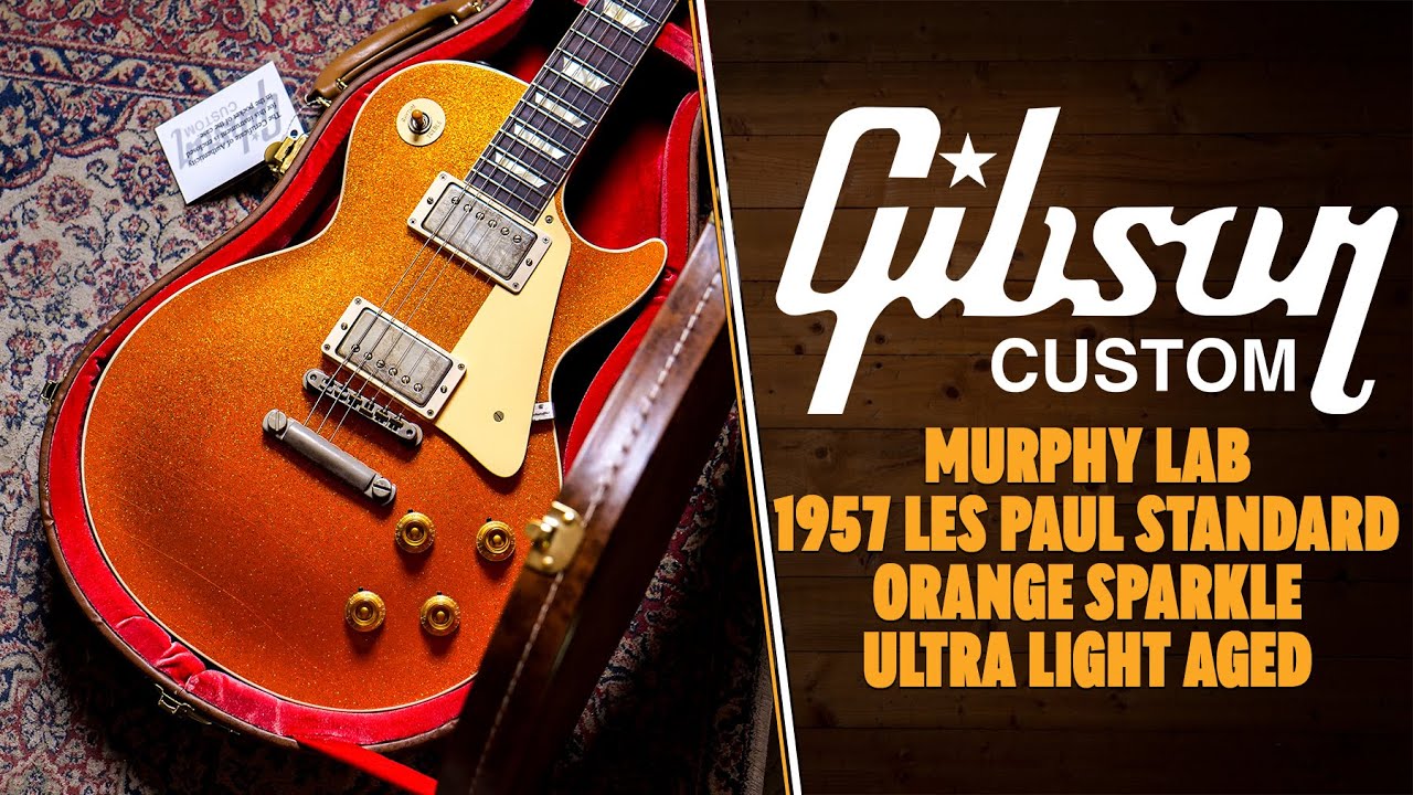 Gibson Custom Murphy Lab 1957 Les Paul Standard | Orange Sparkle ...