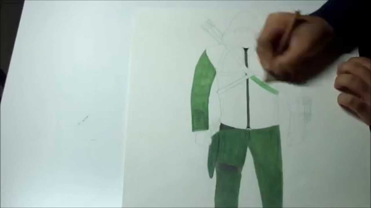 The Arrow (Oliver Queen) Speed Drawing - YouTube
