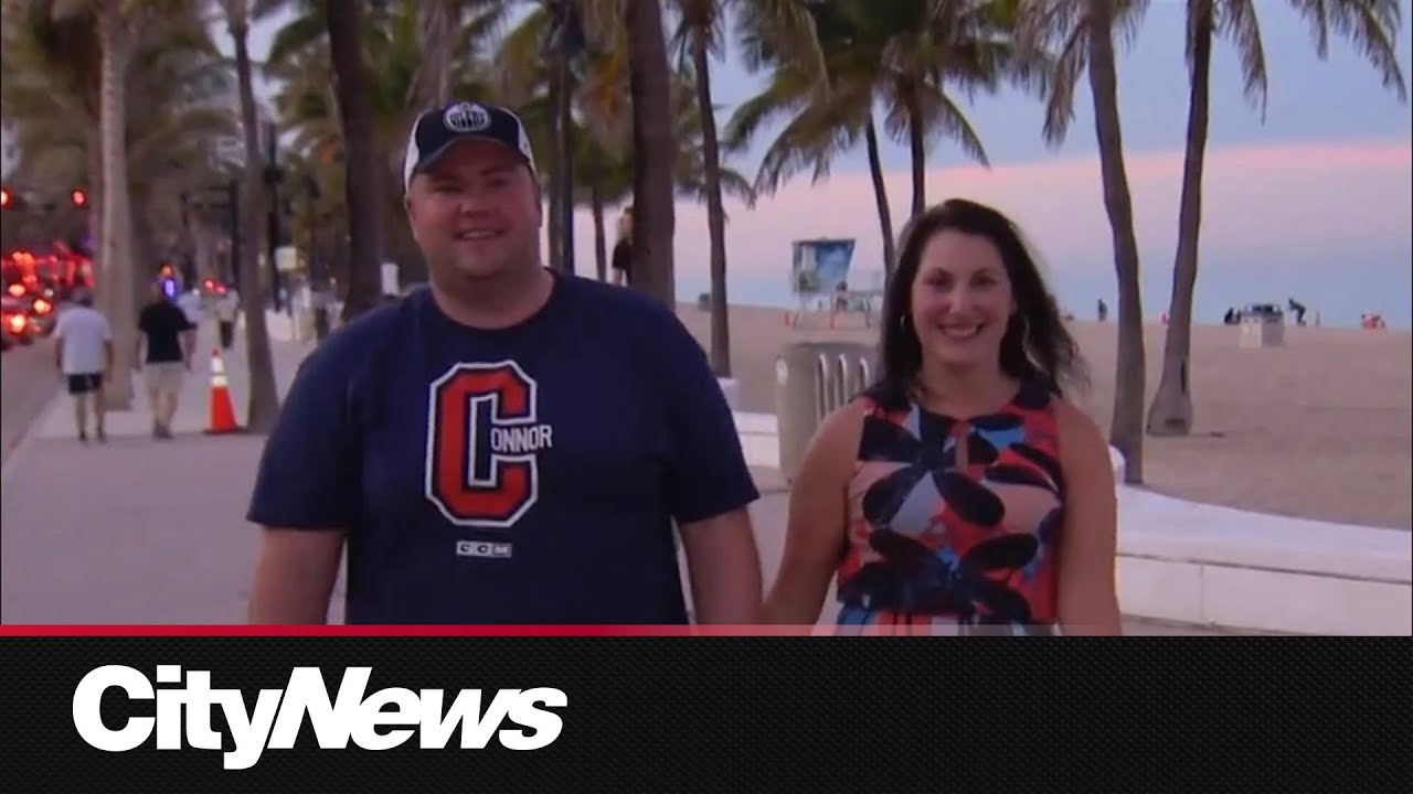 NHL Stanley Cup Final: Edmonton Oilers fans in Florida for Game 1 - YouTube