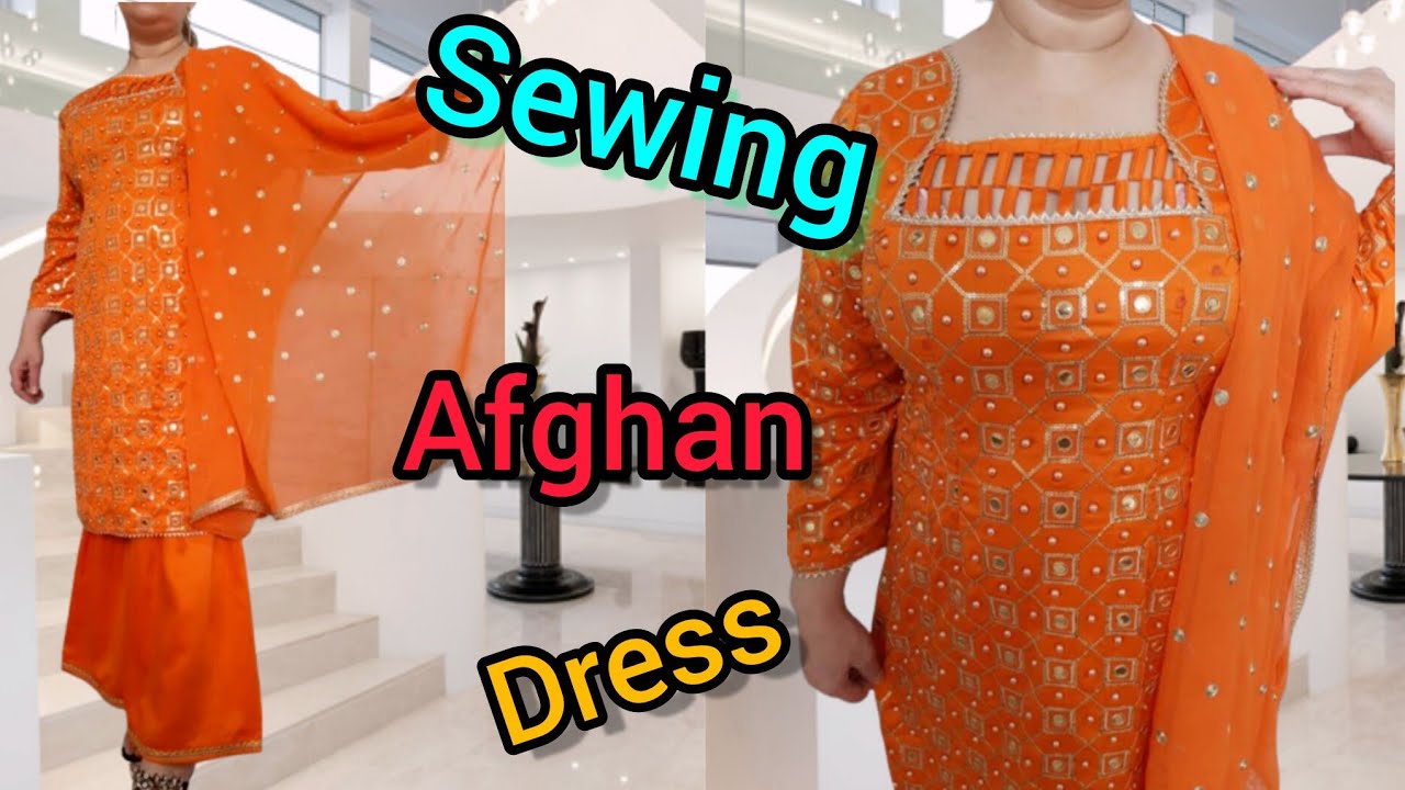 Sewing techniques: learning the basics of sewing an Afghan collar - YouTube