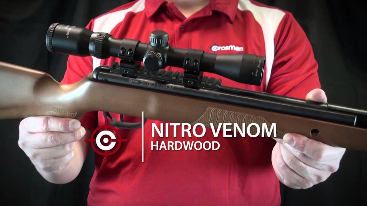 Crosman Nitro Venom Hardwood Break Barrel Air Rifle - YouTube