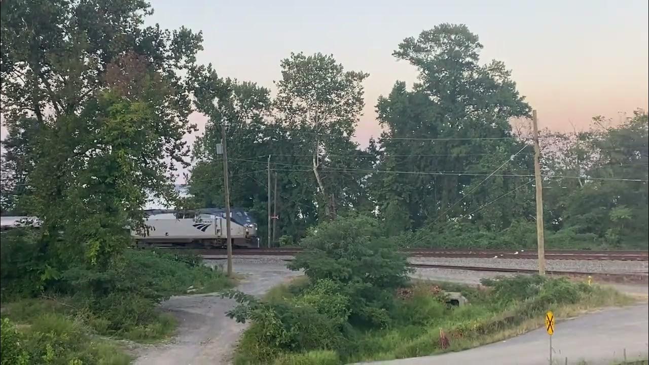 Amtrak P125-14 @ Cherry Hill, VA with P42DC 3 leading and showing off his INCREDIBLE K5LA - YouTube