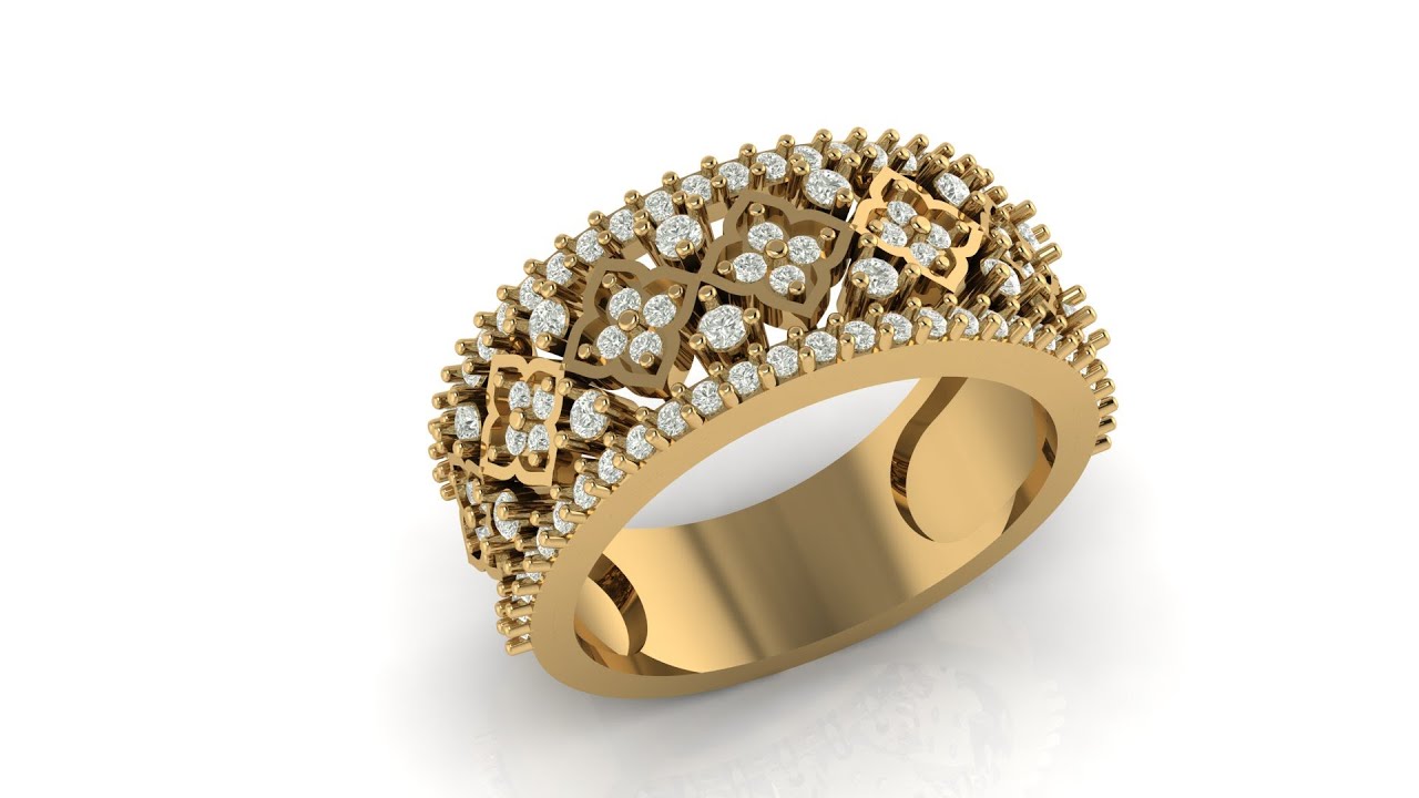 ||Making of Engagement Ring in Matrix 9 ||Engagement Ring Tutorial ...