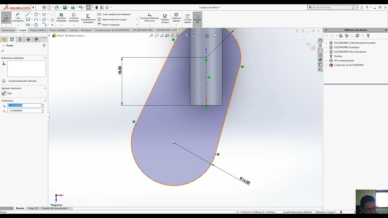 Práctica Solid Works Pieza de fundición (Essentials Lección 4) - YouTube