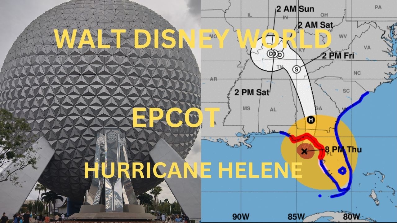 EPCOT DURING HURRICANE HELENE [ 2024] WALT DISNEY WORLD ORLANDO FLORIDA ...