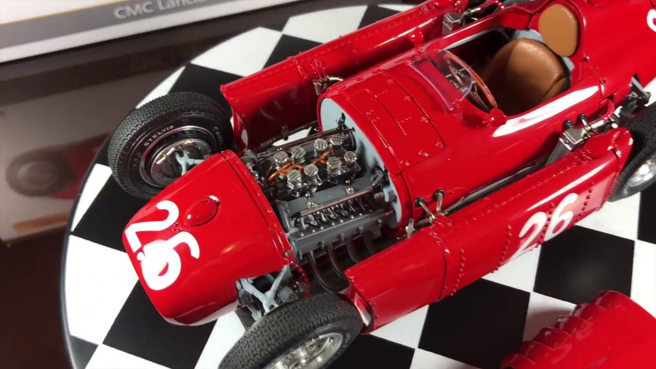 CMC Lancia D50 1:18 scale Engine details - YouTube