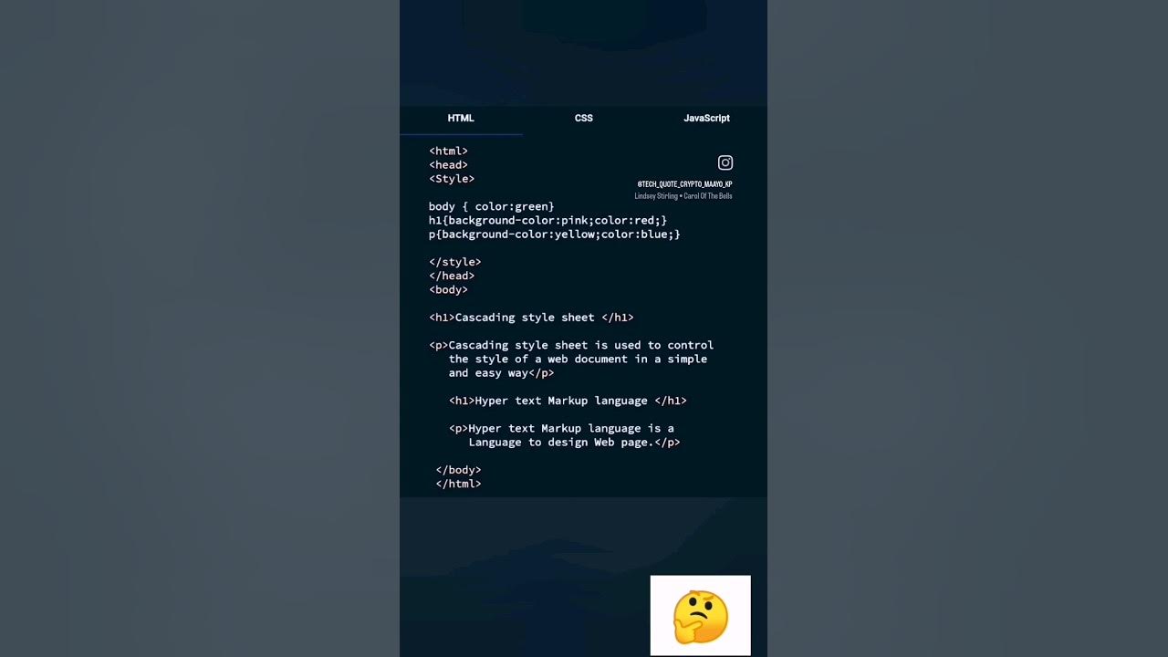 Make A Program Use Color Background Color Attribute In Css Html Htmlcoding Css Code Yt