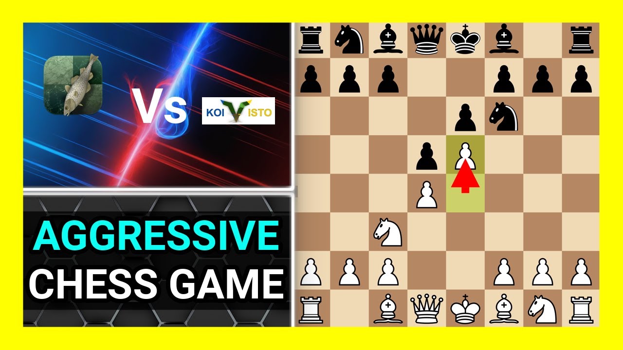 Aggressive Chess Engine Game, Stockfish 16.1 vs Koivisto 9.0, Watch and ...