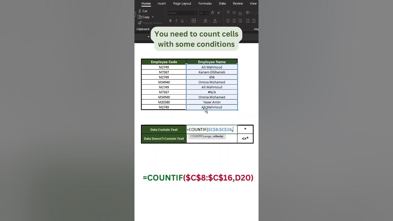 Unlock Secrets Of The Mysterious Countif Function In Excel Youtube
