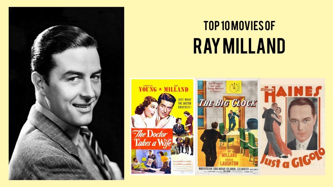 Ray Milland Top 10 Movies of Ray Milland| Best 10 Movies of Ray Milland ...