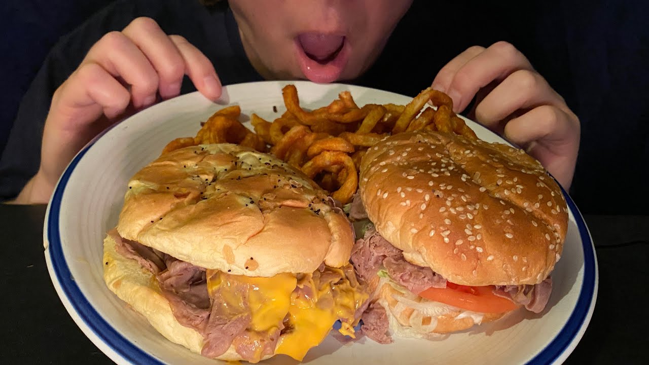Mukbang #52: Arby’s | Beef 'N Cheddar, "Super" Roast Beef, & Curly ...