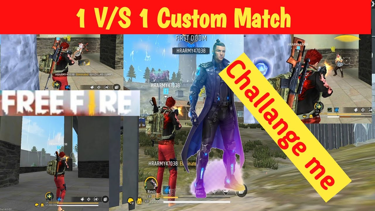 Free Fire Custom Match with my friend 😎😎 | 1v1 My With Custom | Garena ...