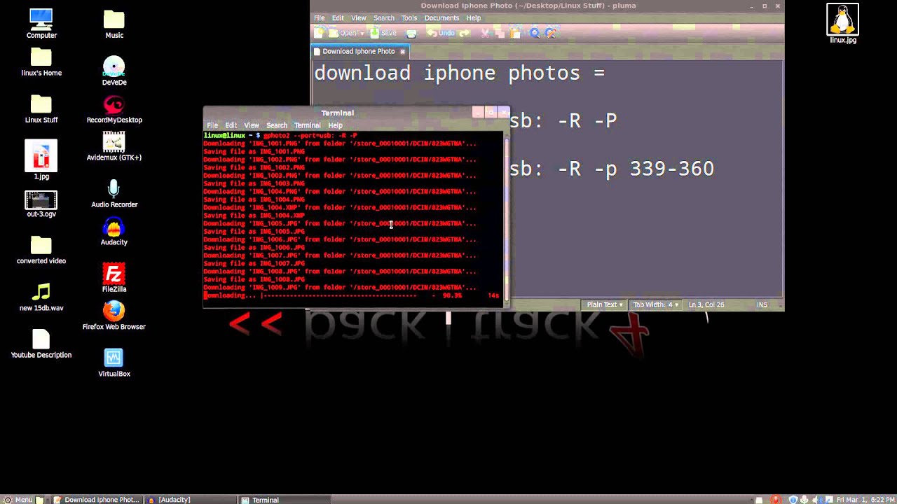 Tutorial : Sync Iphone Photos Linux Mint/ Ubuntu - YouTube