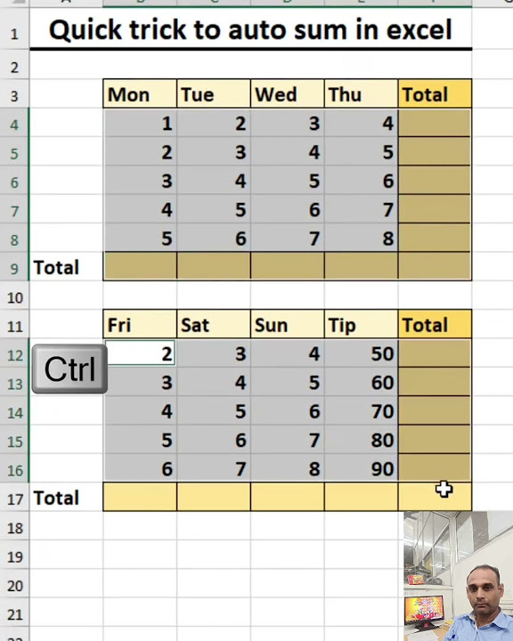 सभी value का एक साथ sum कैसे करे#excel #exceltips #exceltricks #ytshorts #excelformula - YouTube