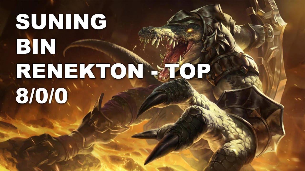 Suning bin Top Renekton vs Wukong - KR Grandmaster Patch 10.8 - YouTube