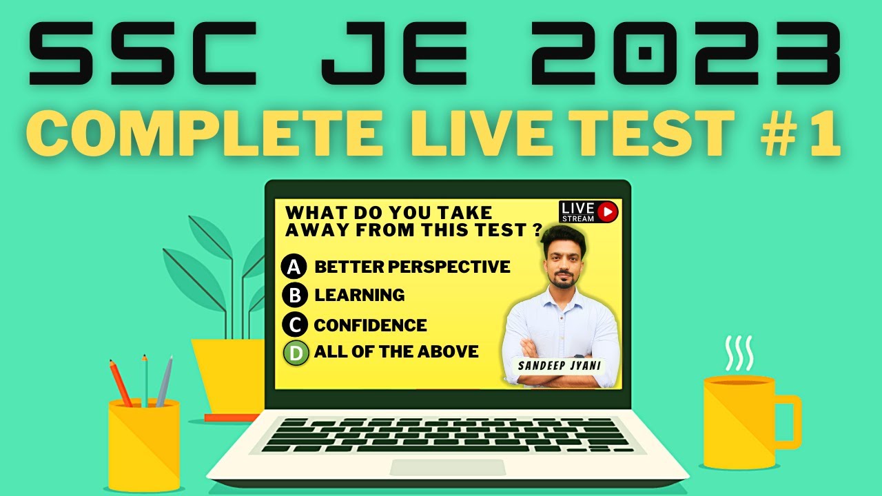 SSC JE 2023 LIVE TEST #1 | Complete Test of Civil Engineering | SSC JE ...