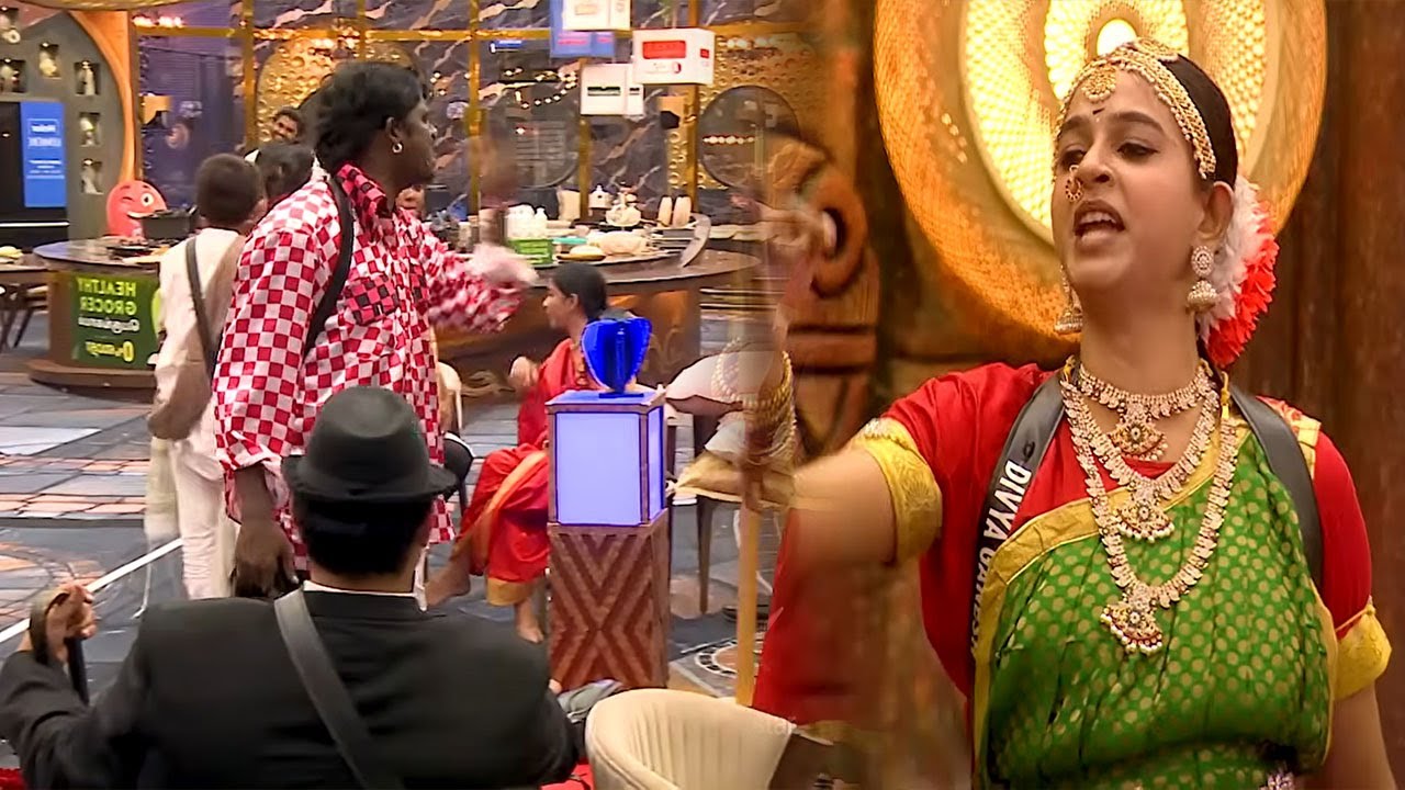 Bigg Boss Tamil Season 9 | Gana Vinith & Divya Ganesh Fight - YouTube