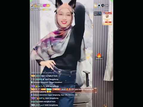 Bigo Live pakai Hijab dancing Asiknya