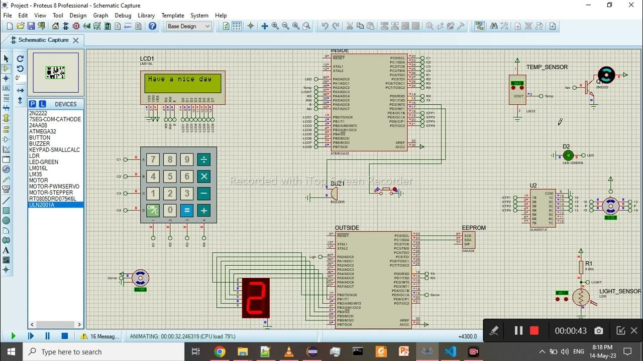 Smart home project based on AVR-atmega32 - YouTube