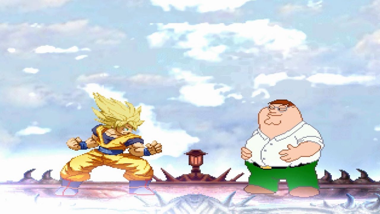 MUGEN Super Saiyan Goku vs Peter Griffin HD - YouTube