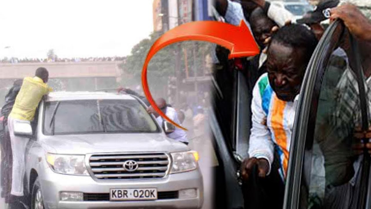 SEE WHY RAILA ODINGA WAS FORCED TO ENTER HIS CAR AND SPEED OFF WHILE IN ...