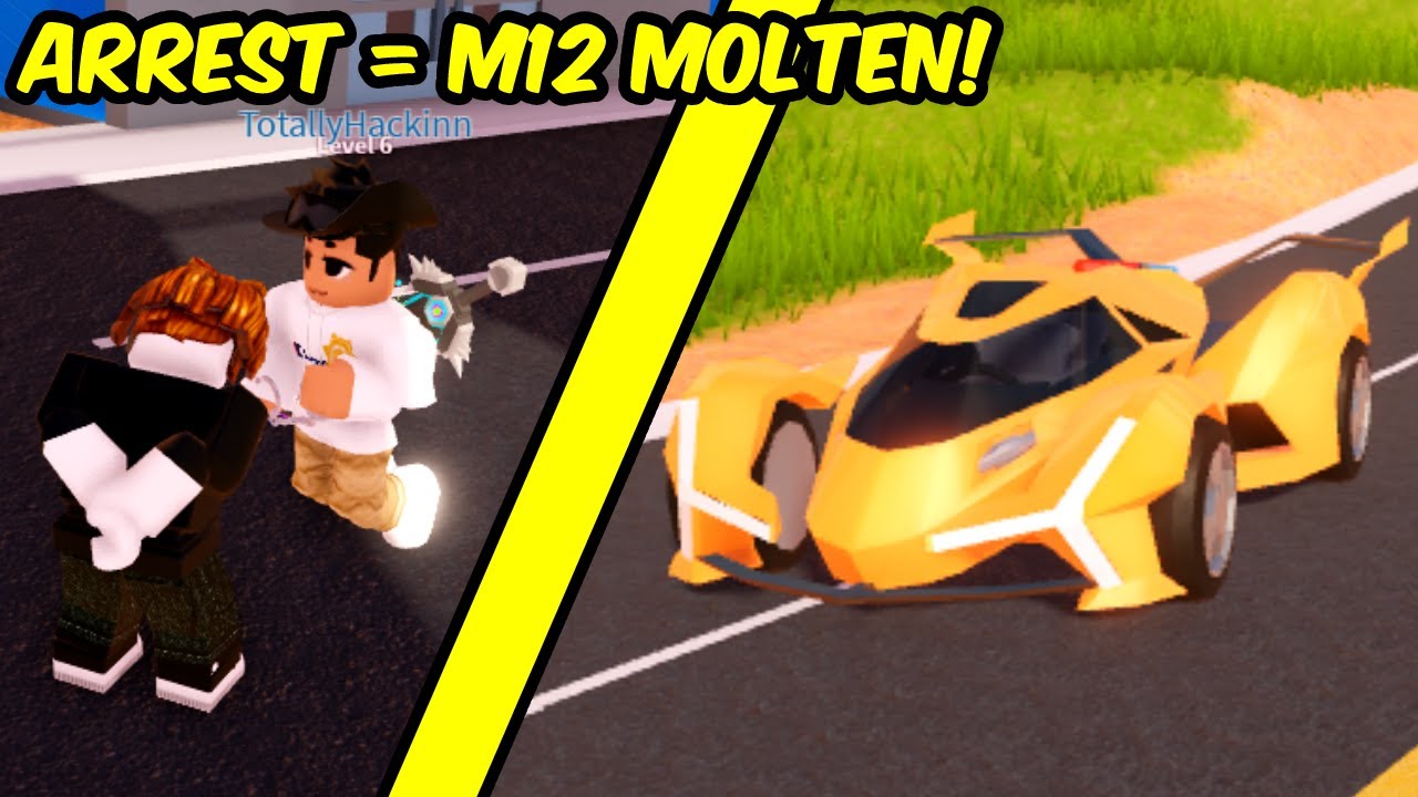 IF YOU ARREST ME, YOU WIN M12 MOLTEN! | Roblox Jailbreak - YouTube