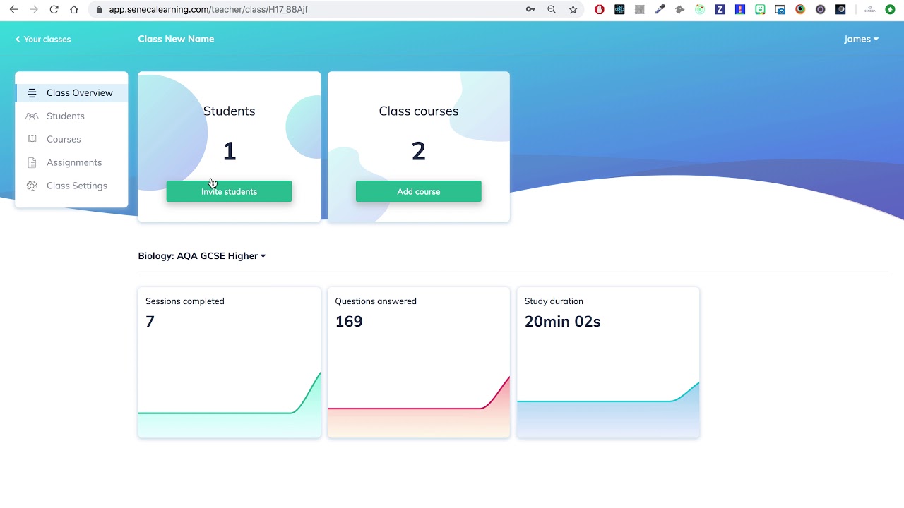 How do I see my students' progress on Seneca? - YouTube