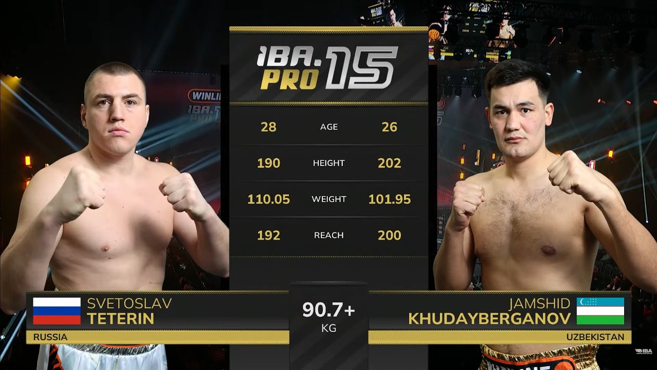 Svetoslav Teterin 🇷🇺 vs Jamshid Khudoyberganov 🇺🇿 | IBA.PRO 15 | March ...