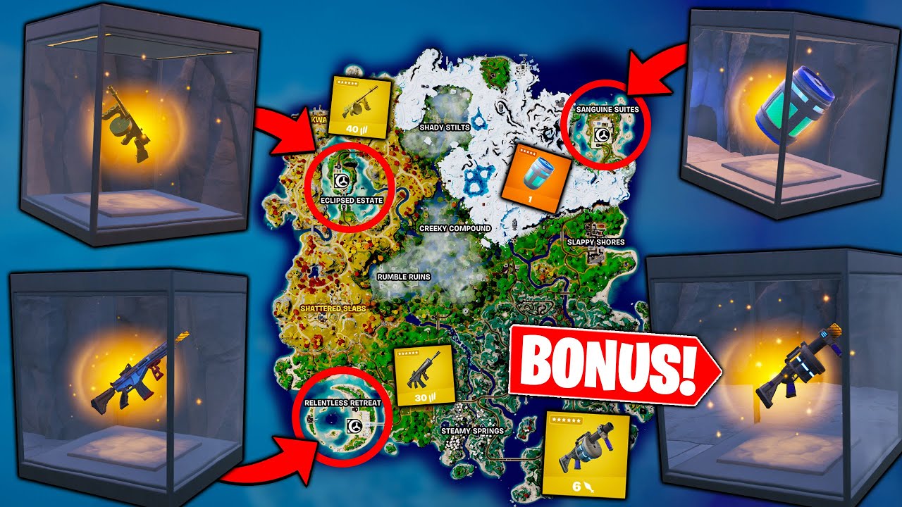 The 3 CORNER ALL MYTHIC CHALLENGE in FORTNITE!!!!! - YouTube