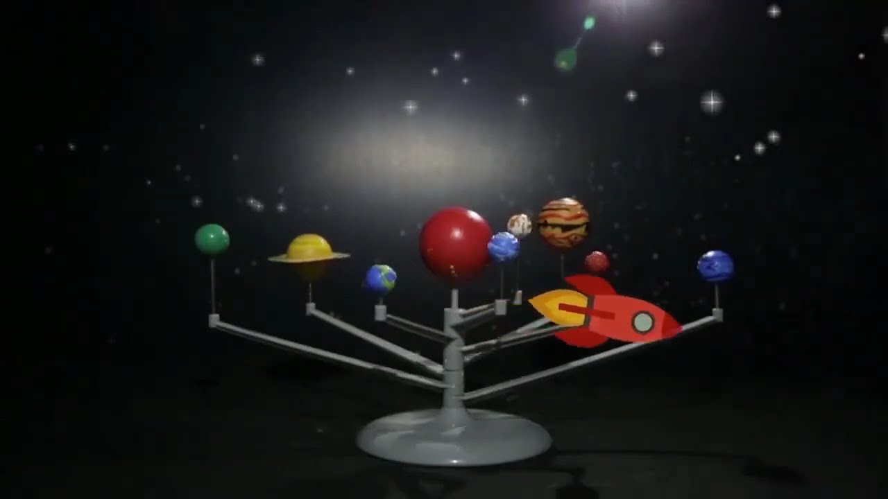 DIY Desktop Decoration Model Solar System Planetarium - YouTube